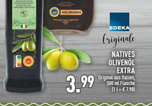 Edeka Originale Natives Olivenöl Extra Angebot bei Marktkauf ...
