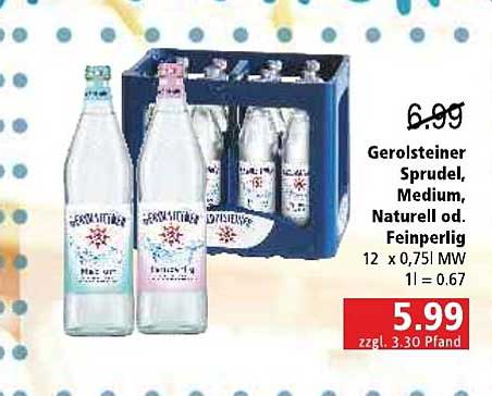 Gerolsteiner Sprudel, Medium, Naturell Od. Feinperlig Angebot bei ...
