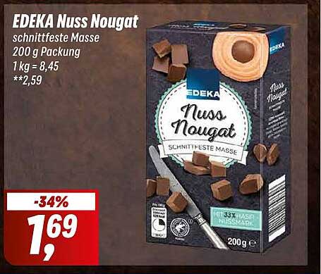 Edeka Nuss Nougat Angebot bei Simmel - 1Prospekte.de