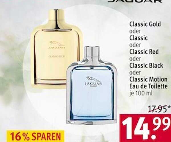 Jaguar Classic Gold, Classic Red, Black Oder Motion Eau De Toilette ...