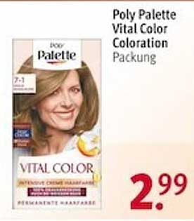 Poly Palette Vital Color Coloration Angebot bei ROSSMANN - 1Prospekte.de