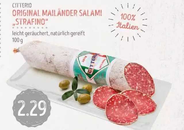 Citterio Original Mailänder Salami „strafino“ Angebot bei Edeka Struve ...