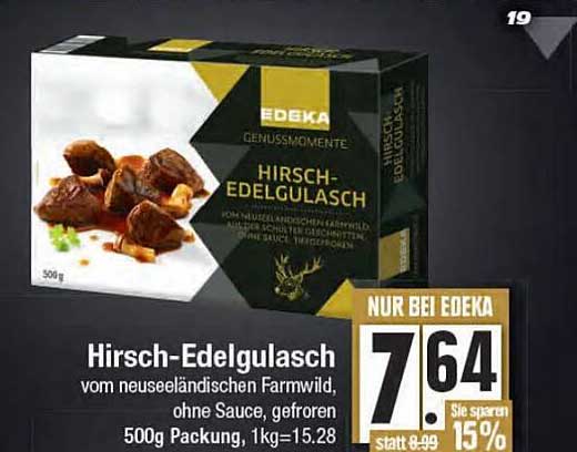 Hirsch-edelgulasch Edeka Genussmomente Angebot bei E Center