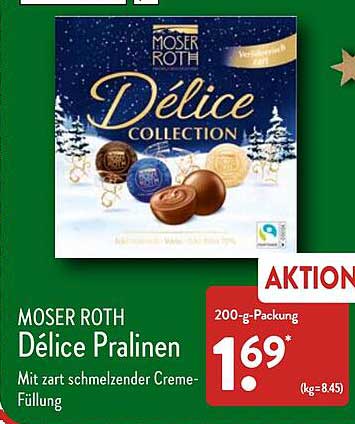Moser Roth Délice Pralinen Angebot bei ALDI Nord - 1Prospekte.de