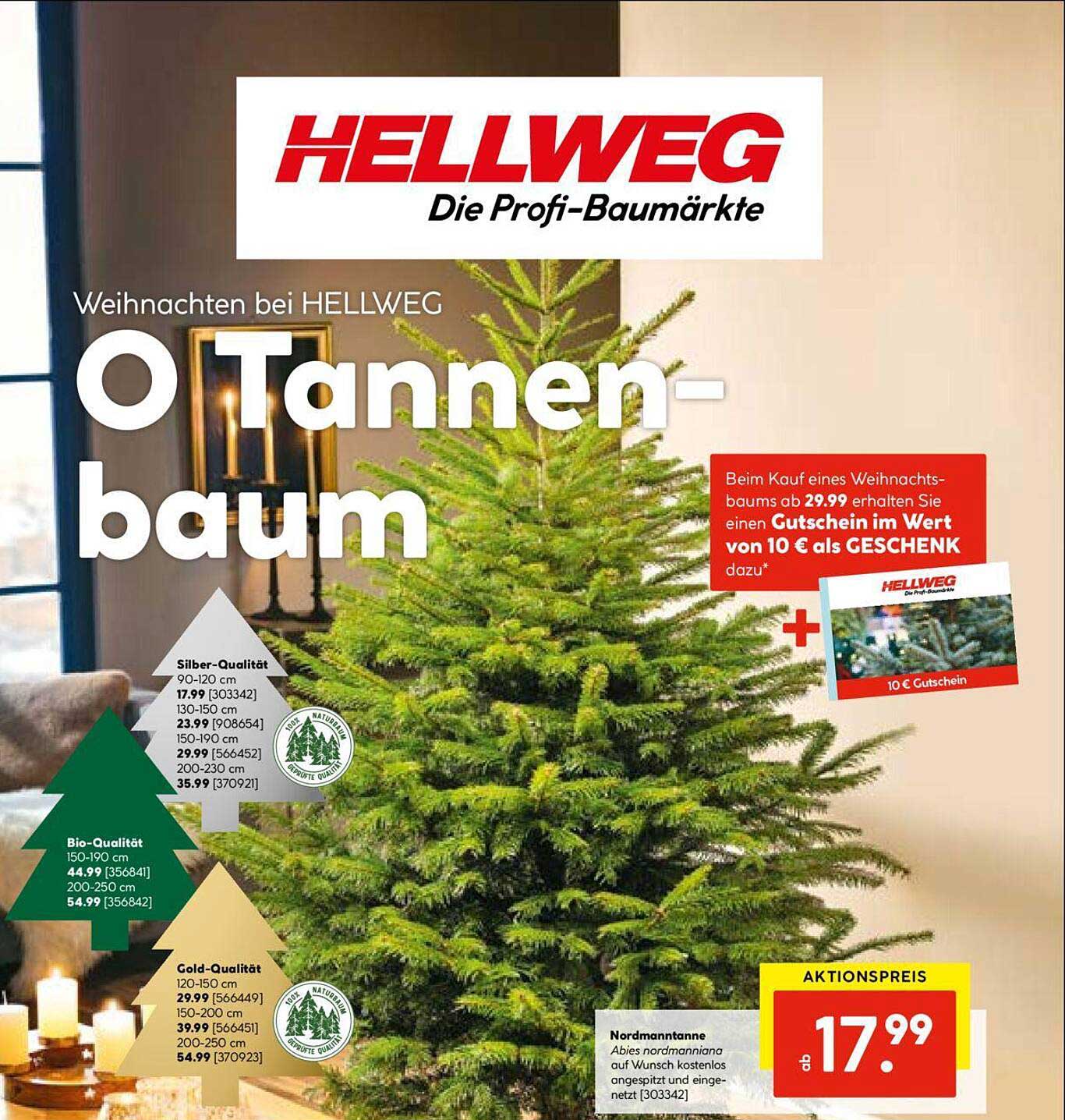 Nordmanntanne Angebot bei Hellweg - 1Prospekte.de