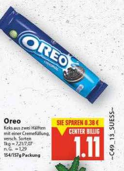 Oreo Keks Angebot bei E Center - 1Prospekte.de