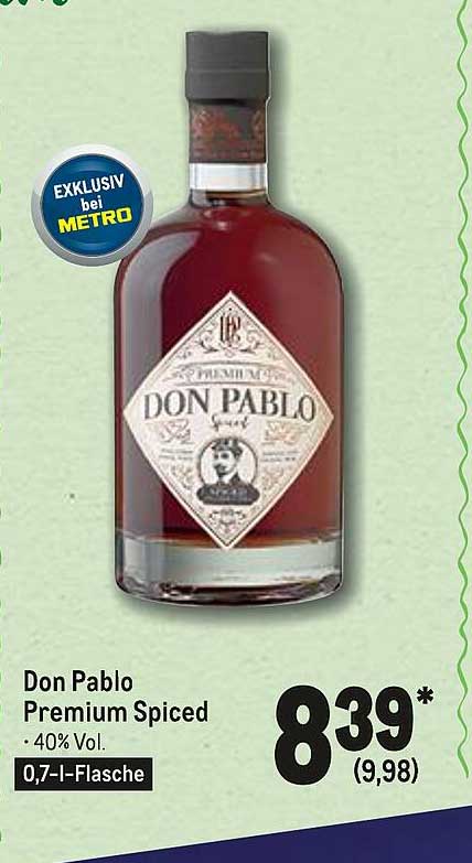 Guyana & Jamaica Don Pablo Premium Spiced Angebot bei METRO