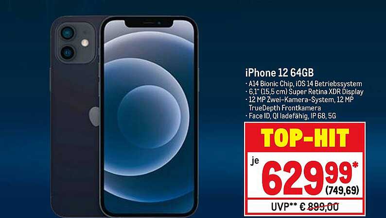 Iphone 12 64gb Angebot bei METRO - 1Prospekte.de