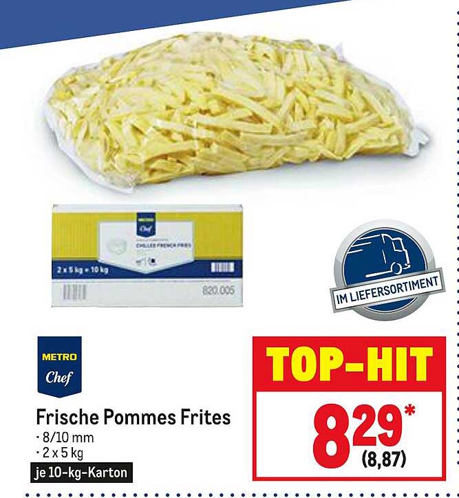 Metor Chef Frische Pommes Frites Angebot bei METRO - 1Prospekte.de