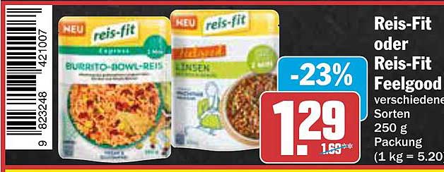 Reis-fit Oder Reis-fit Feelgood Angebot bei AEZ - 1Prospekte.de