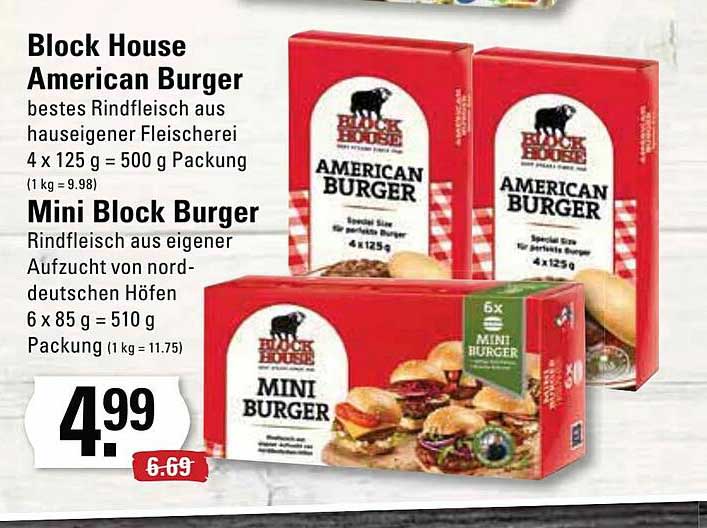 Block House American Burger Scheiben Angebot bei Netto Marken Discount