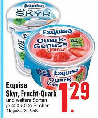 Exquisa Skyr, Frucht-quark Angebot bei EDEKA