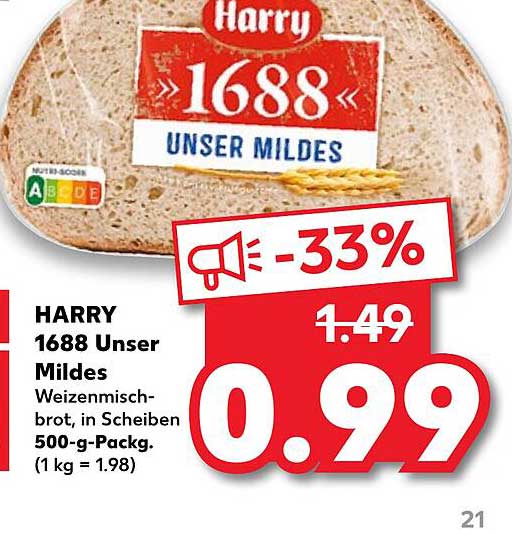 Harry 1688 Unser Mildes Angebot bei Kaufland - 1Prospekte.de