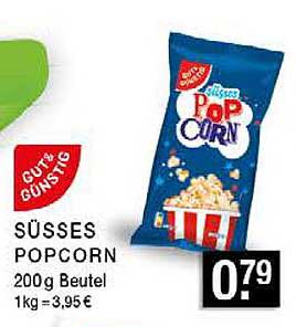 Gut & Günstig Süsses Popcorn Angebot bei Edeka Zurheide - 1Prospekte.de