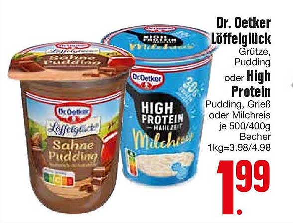 Dr. Oetker Löffelglück Oder High Protein Pudding Angebot bei EDEKA ...