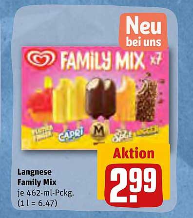 Langnese Family Mix Angebot bei REWE Kaufpark - 1Prospekte.de
