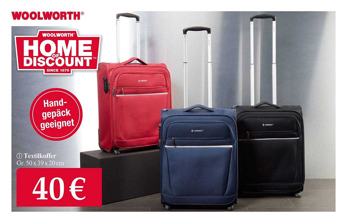 Elegantes Woolworth Koffer Angebot Bilder