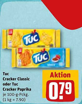 Tuc Cracker Classic Oder Tuc Cracker Paprika Angebot bei REWE ...