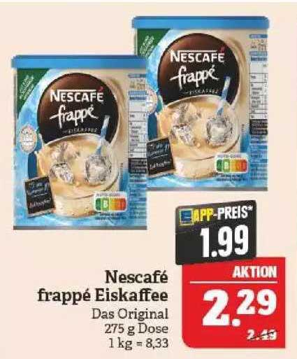 Nescafé Frappé Eiskaffee Angebot bei Markant Markt