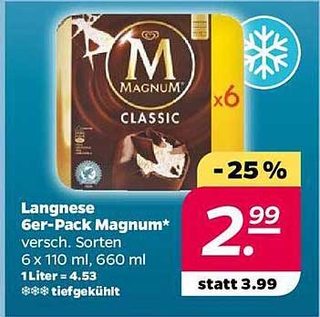 Langnese 6er-pack Magnum Angebot bei Netto - 1Prospekte.de