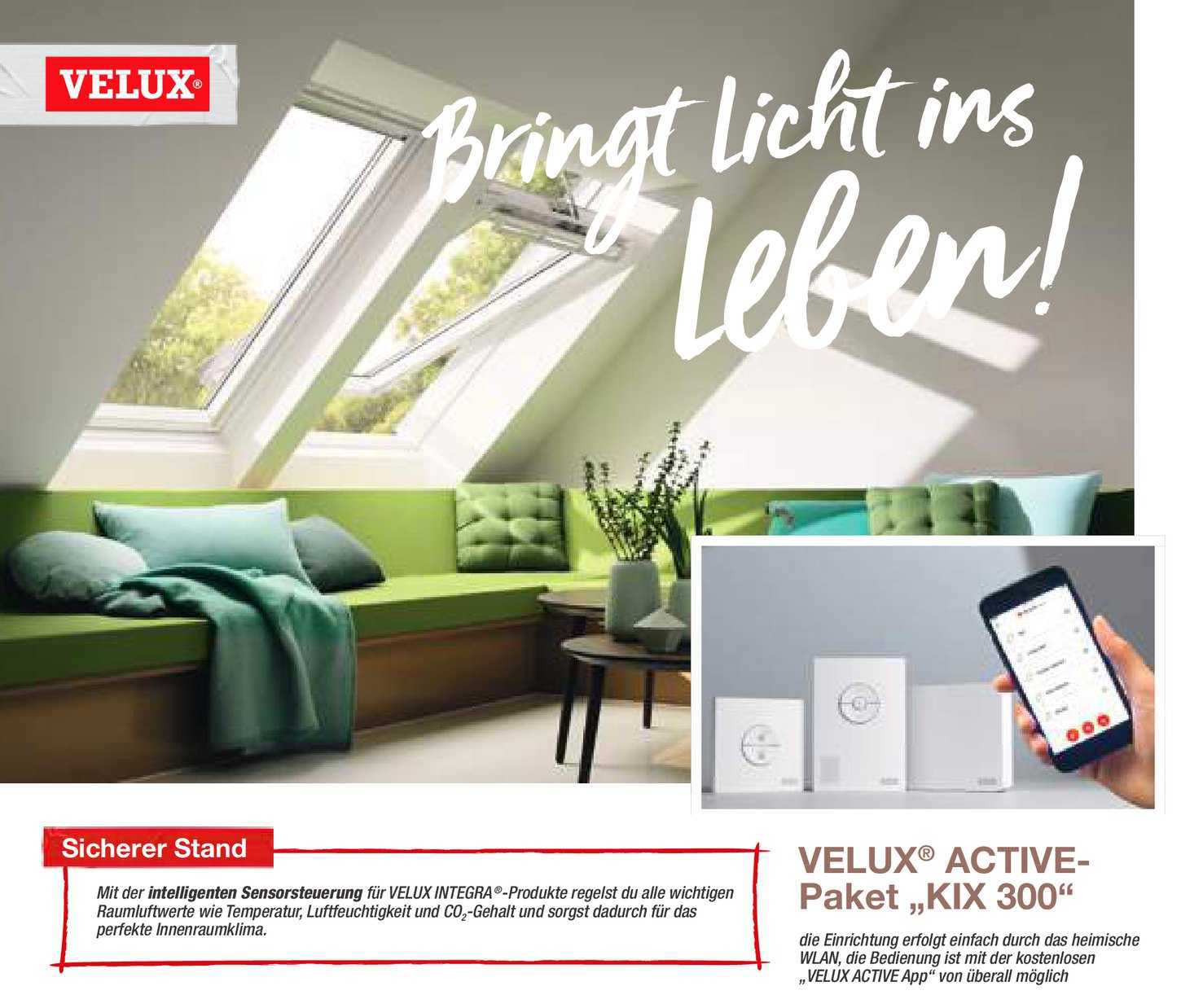 Velux® Active Paket „KIX 300” Angebot bei Toom Baumarkt - 1Prospekte.de