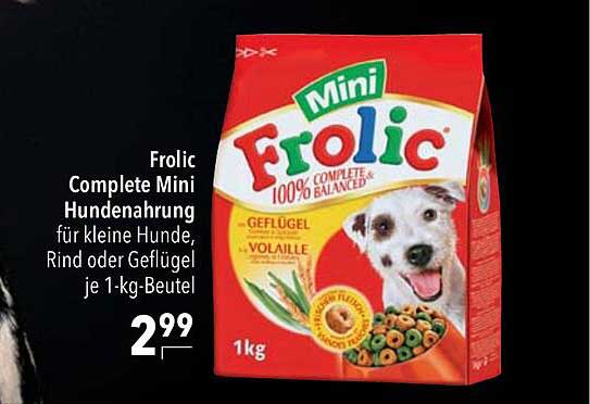 Frolic Complete Mini Hundenahrung Angebot bei CITTI Markt - 1Prospekte.de