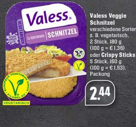 Valess Veggie Schnitzel Oder Crispy Sticks Angebot bei EDEKA ...