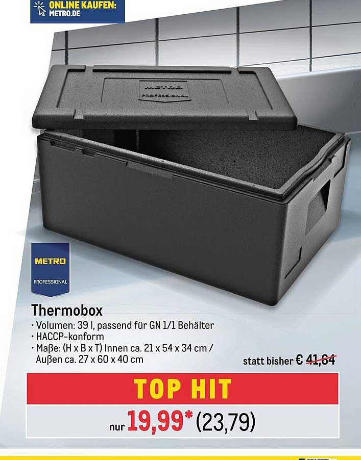 Metro Professional Thermobox Angebot bei METRO - 1Prospekte.de