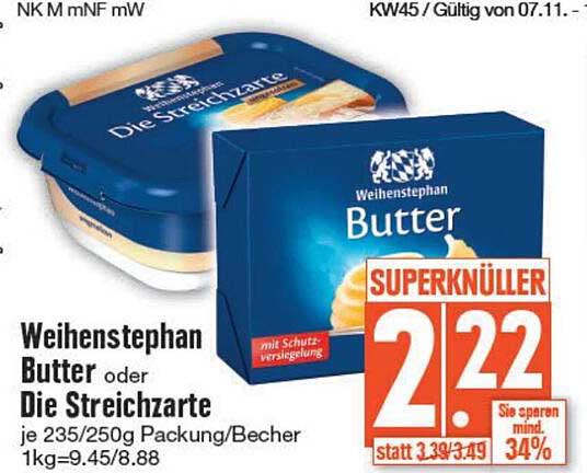 Weihenstephan Butter Oder Die Streichzarte Gesalzen Auch Ungesalzen ...