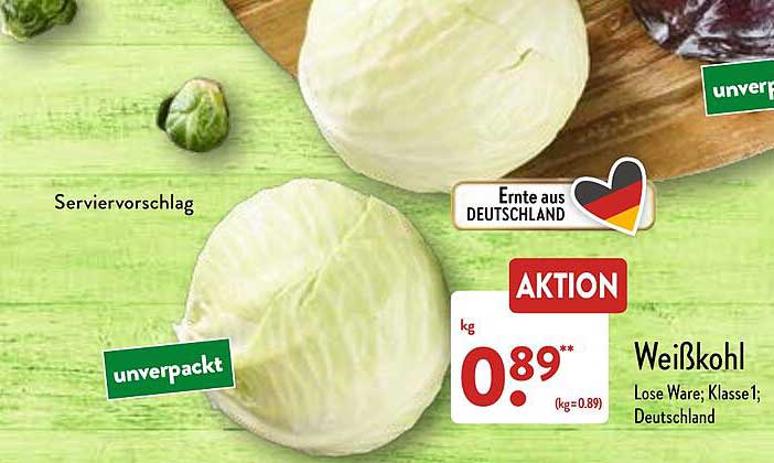 Weißkohl Angebot bei ALDI Nord - 1Prospekte.de