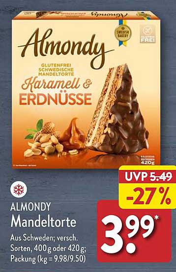 Almondy Mandeltorte Angebot bei ALDI Nord - 1Prospekte.de