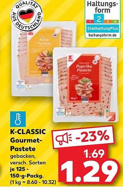 K-classic Gourmet-pastete Angebot bei Kaufland - 1Prospekte.de