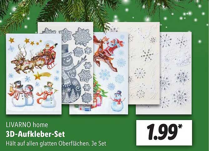 Livarno Home 3d-aufkleber-set Angebot bei Lidl - 1Prospekte.de