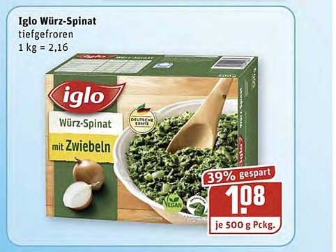 Iglo Würz-spinat Angebot bei REWE Kaufpark - 1Prospekte.de