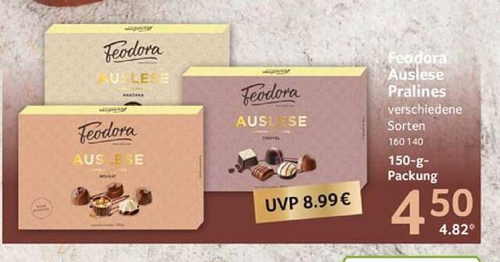 Feodora Auslese Pralines Angebot bei Selgros - 1Prospekte.de