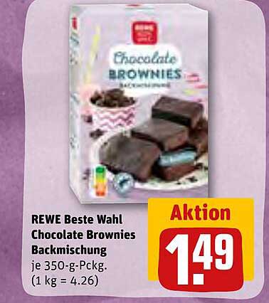 Rewe Beste Wahl Chocolate Brownies Backmischung Angebot bei REWE ...