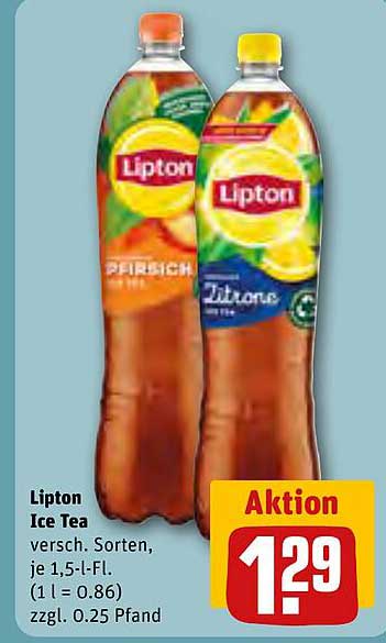 Lipton Ice Tea Angebot bei REWE - 1Prospekte.de