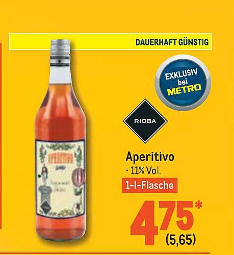 Rioba Aperitivo Angebot bei METRO