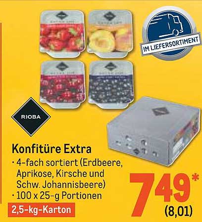Rioba Konfitüre Extra Angebot bei METRO