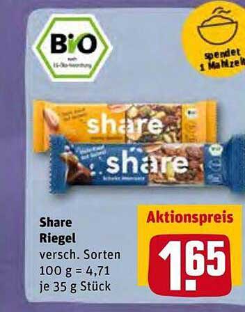 Share Riegel Angebot bei REWE Kaufpark