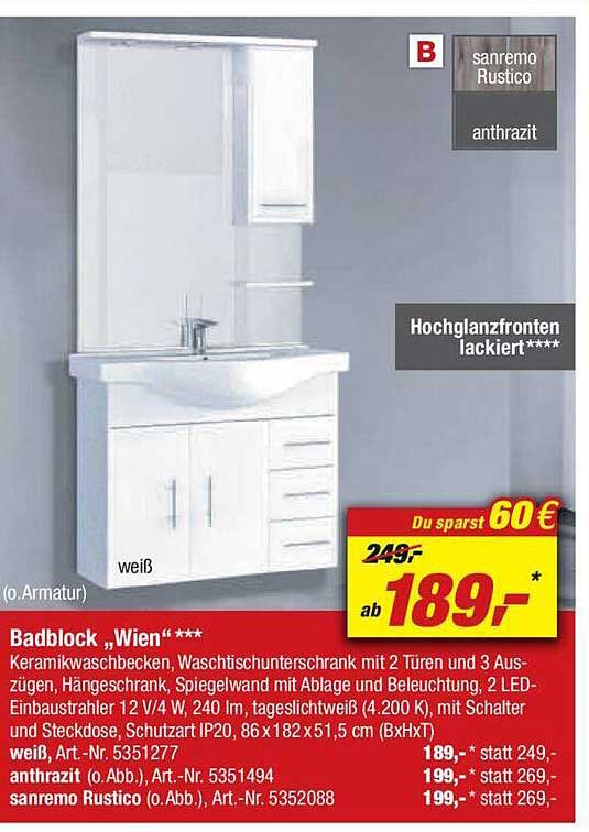 Badblock „wien“ Angebot bei Toom Baumarkt - 1Prospekte.de