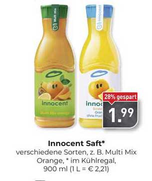 Innocent Saft Angebot bei Hieber's Frische Center - 1Prospekte.de