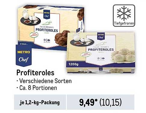 Profiteroles Angebot bei METRO - 1Prospekte.de