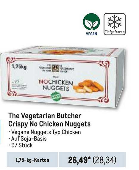 The Vegetarian Butcher Crispy No Chicken Nuggets Angebot bei METRO
