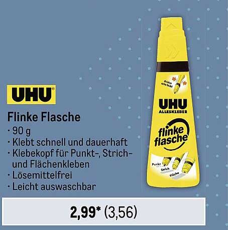 Uhu Flinke Flasche Angebot bei METRO - 1Prospekte.de
