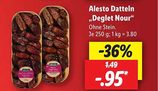 Alesto Datteln „deglet Nour“ Angebot bei Lidl - 1Prospekte.de