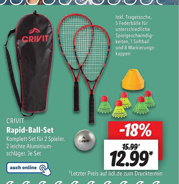 Crivit Rapid-ball-set Angebot bei Lidl - 1Prospekte.de