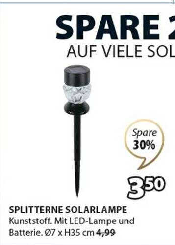 Splitterne Solarlampe Angebot bei Jysk - 1Prospekte.de