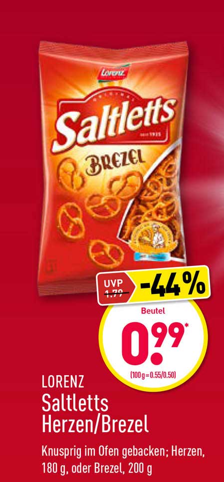 Lorenz Saltletts Herzen-brezel Angebot bei ALDI Nord - 1Prospekte.de