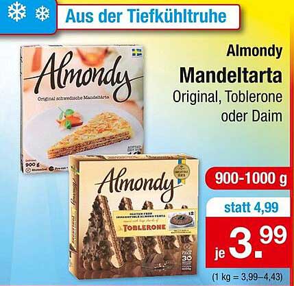 Almondy Mandeltarta Angebot bei Zimmermann - 1Prospekte.de